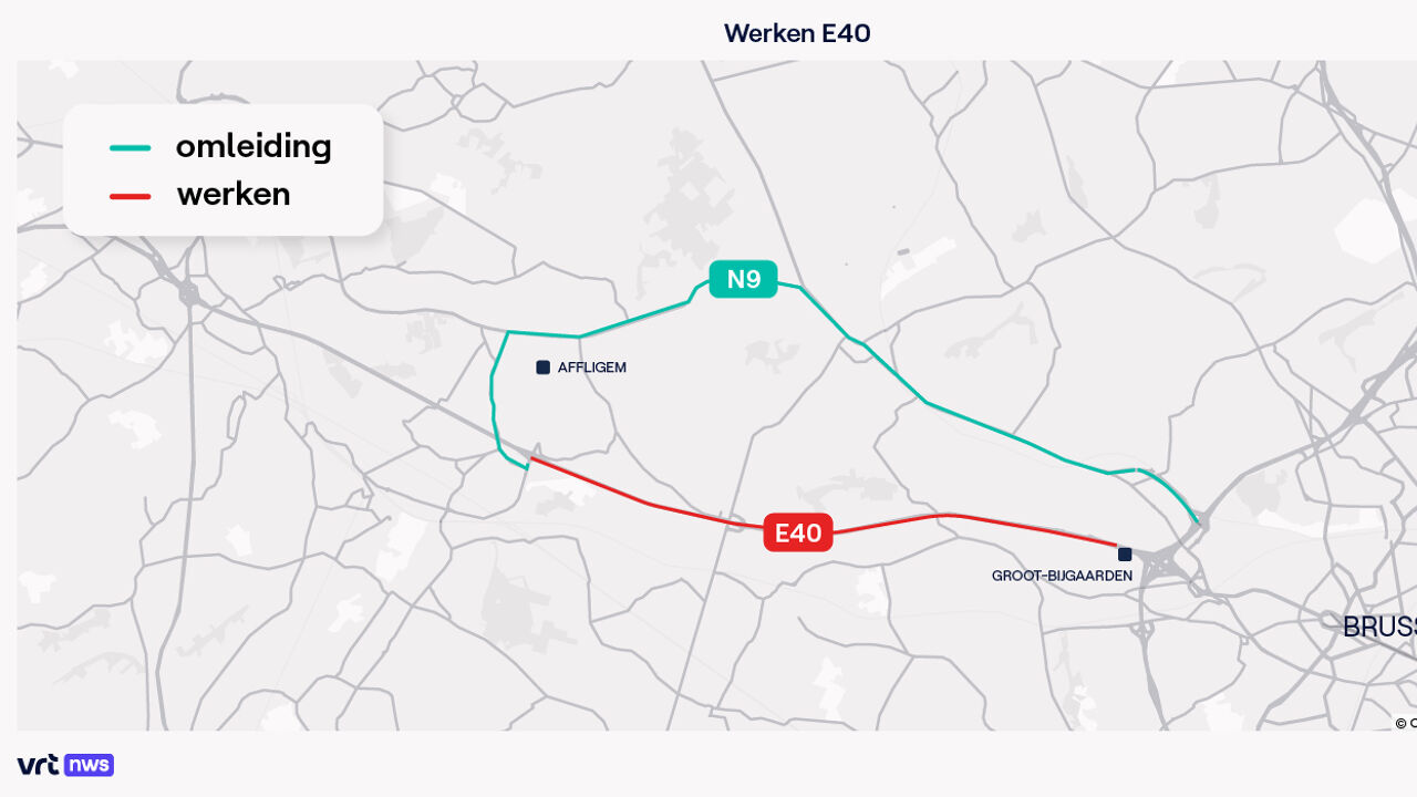 L'autoroute E40 entre Bruxelles et Gand, fermée cette nuit suite à des ...