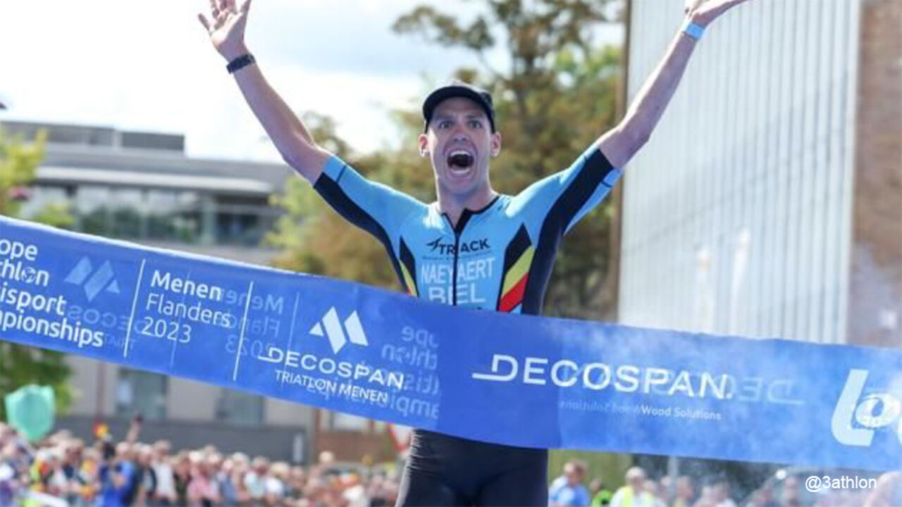 Louis Naeyaert verovert Europese titel triatlon op halve afstand ...