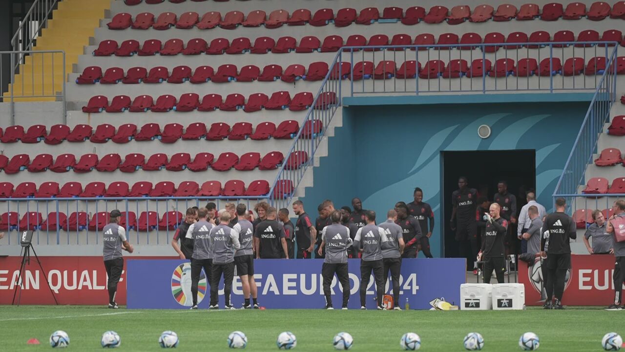 De Rode Duivels trainen in Bakoe | sporza