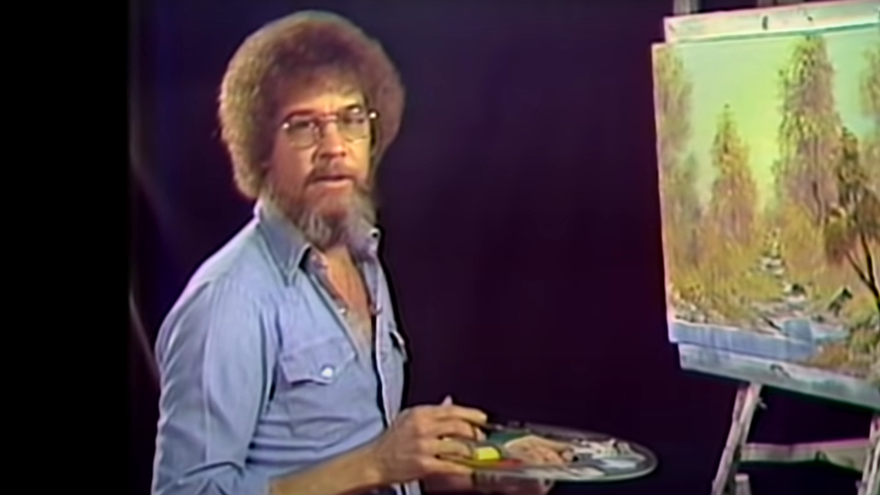 Eerste landschap van legendarische tv-schilder Bob Ross te koop voor 9 ...