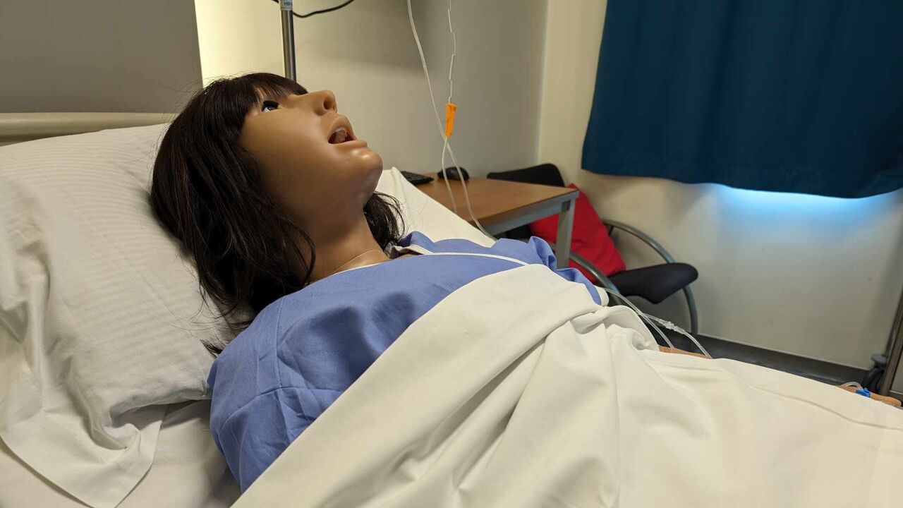 Thomas More in Lier stelt pratende verpleegrobot voor: "Nu kunnen we erg realistische oefeningen ...