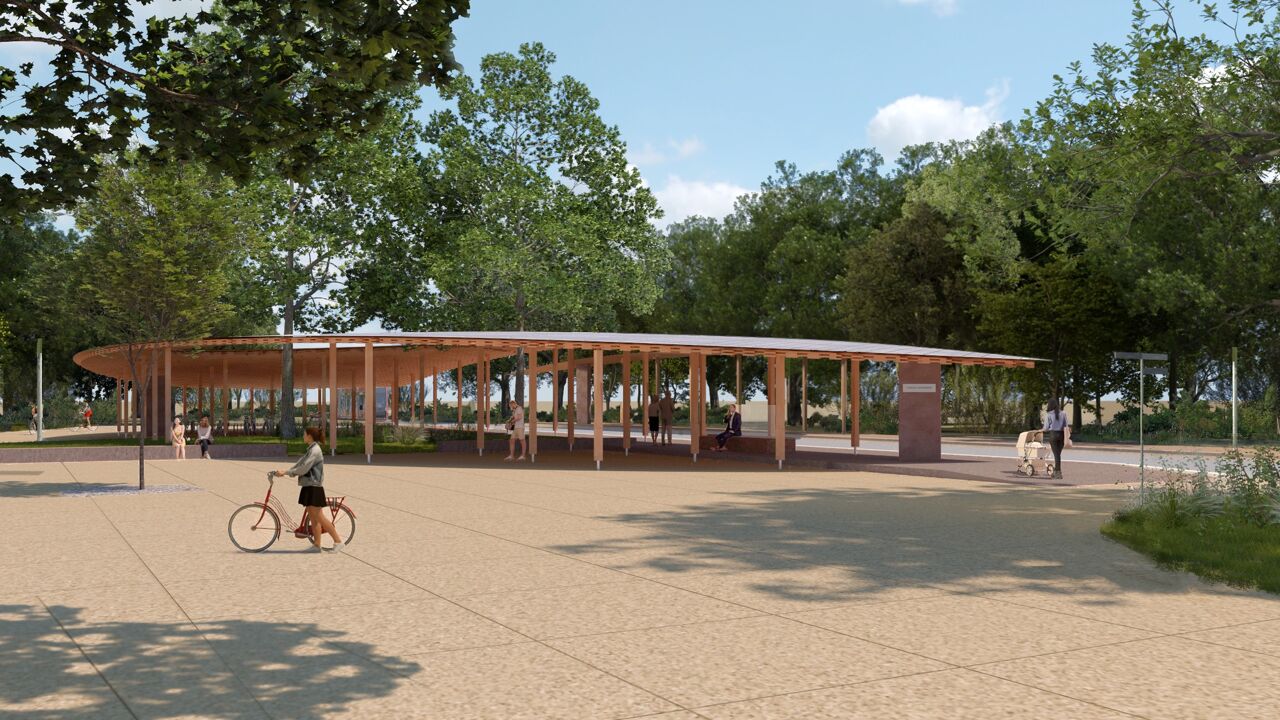 UHasselt test in Diepenbeek prototype voor bushalte van toekomstige ...