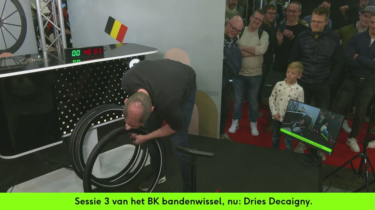 BEKIJK: In minder dan 1 minuut en 7 seconden kroont Dries De Caigny ...
