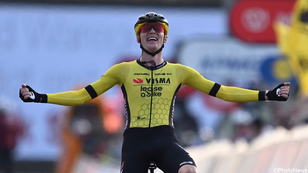 Een lach, maar vooral veel tranen bij Visma: Jorgenson wint Dwars door ...