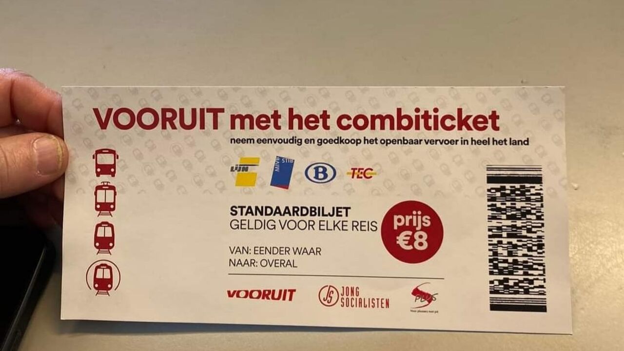NMBS niet opgezet met 'treintickets' die Vooruit uitdeelt: "Verwarrend ...