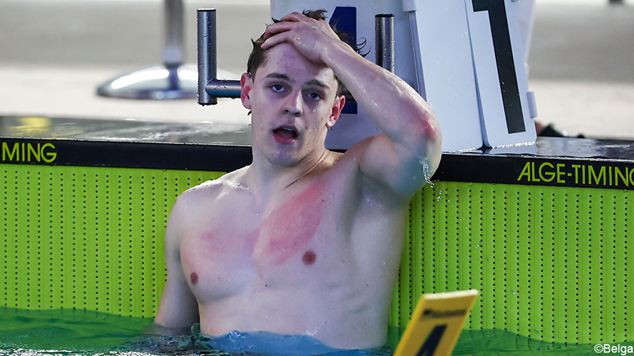 Stan Franckx scherpt zijn nationaal record op de 50 meter rugslag ...