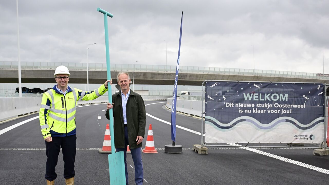 Eerste deel van Antwerpse Oosterweelverbinding is klaar: "Half jaar ...