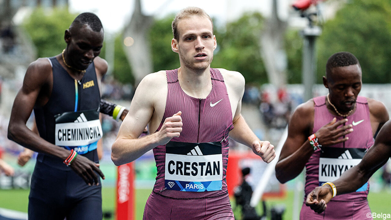 Eliott Crestan verpulvert Belgisch record van Ivo van Damme op de 800 ...