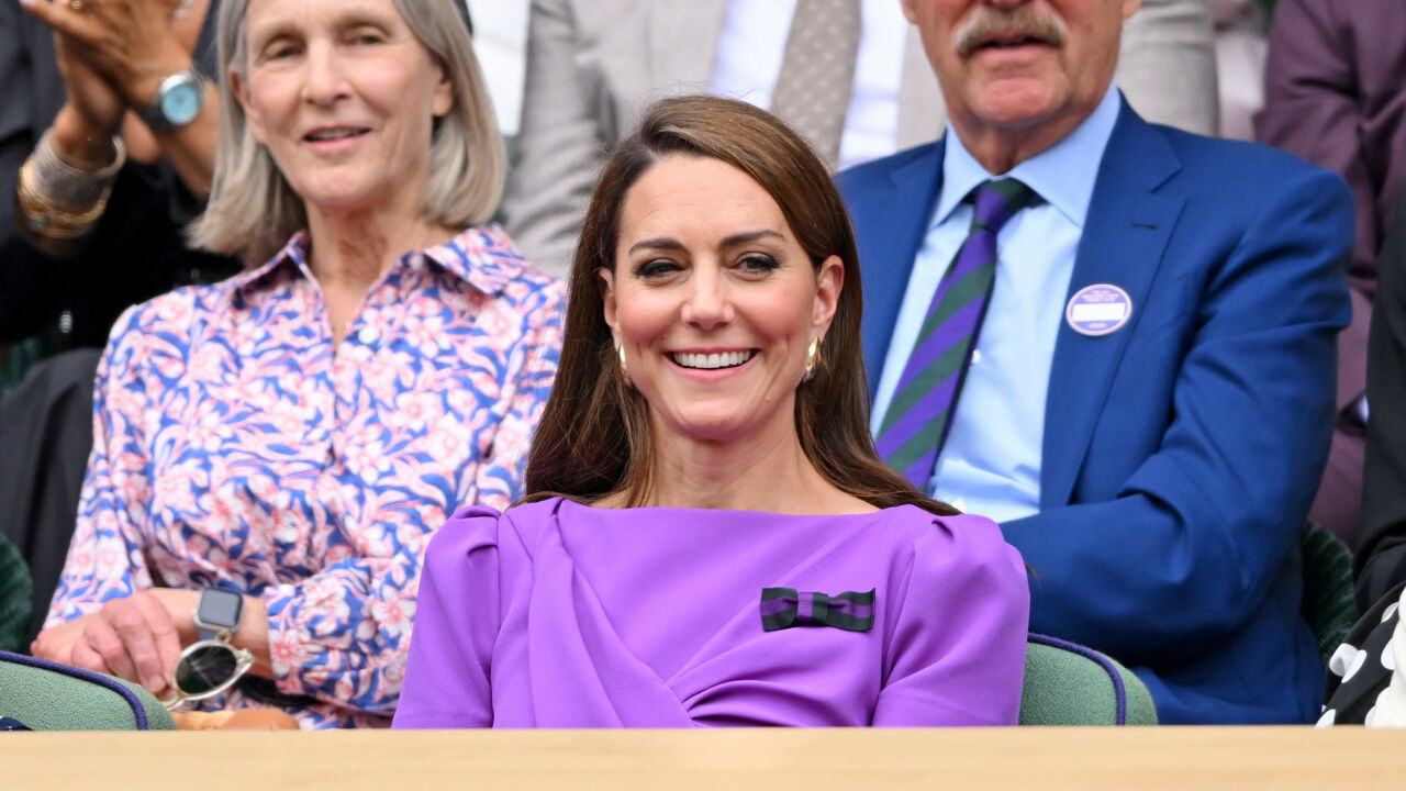 Prinses Kate Middleton woont mannenfinale op Wimbledon bij en krijgt ...