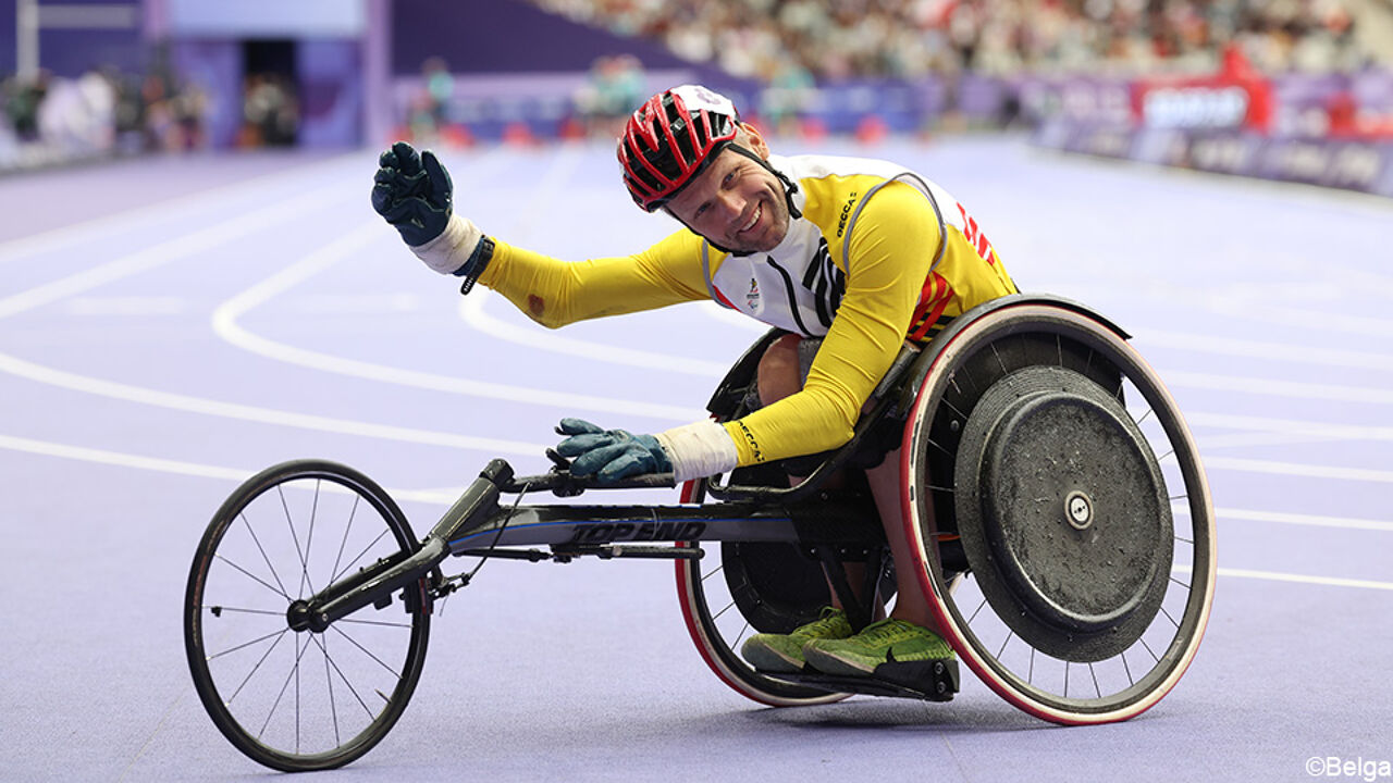 Rollstuhl-Athlet Peter Genyn gewinnt Bronze auf den 200 Metern Sprint ...
