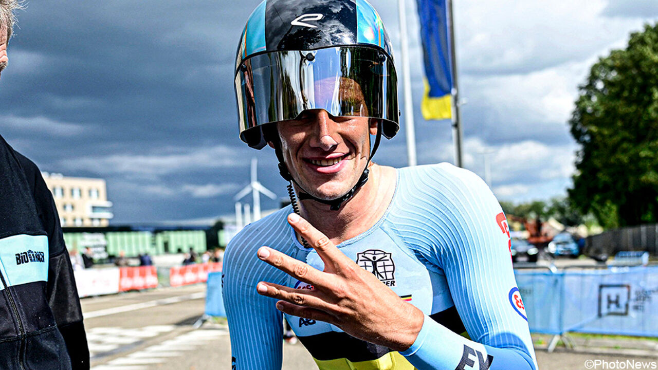 Met amper 1"65: Jonathan Vervenne pakt het tijdritgoud bij de beloften ...