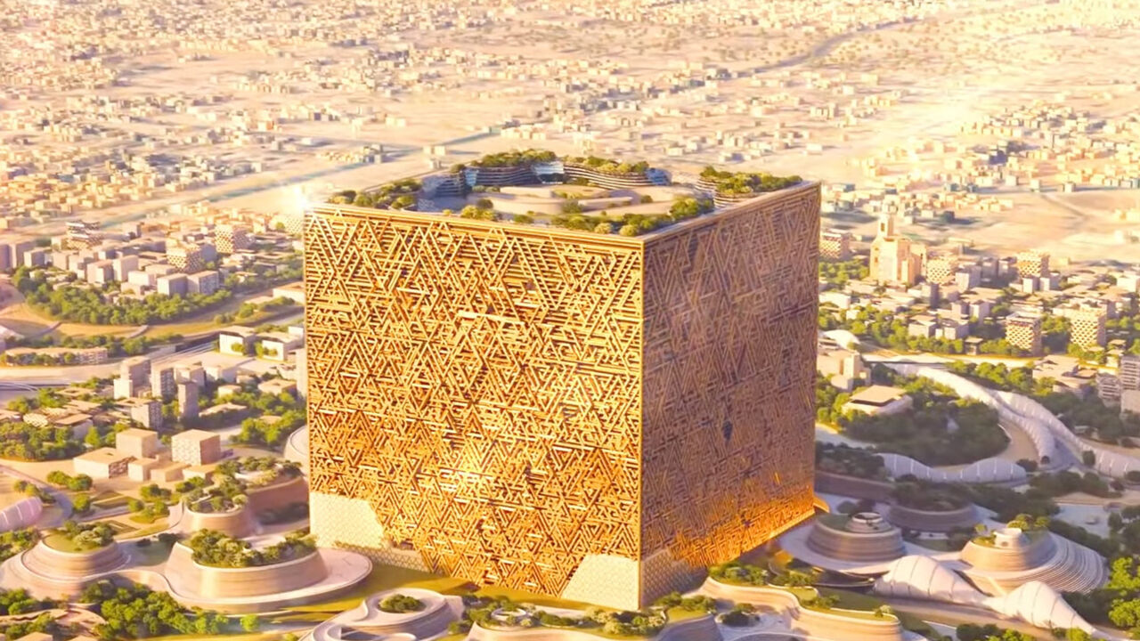 Eerste steen gelegd van megaproject 'Mukaab': staat grootste gebouw ter ...