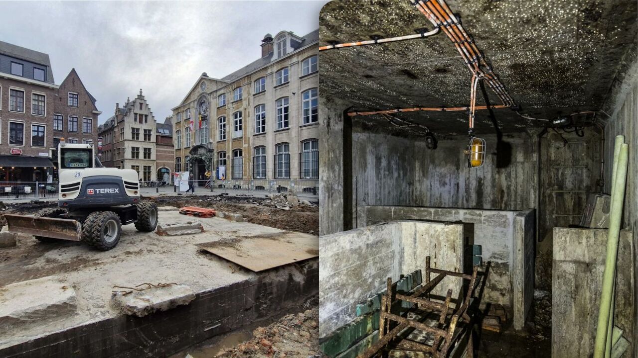 Ondergrondse bunkers uit Koude Oorlog blootgelegd op Vrijdagmarkt in ...