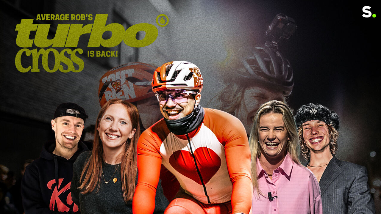 Een wereldkampioen en een olympische recordman springen op de fiets ...