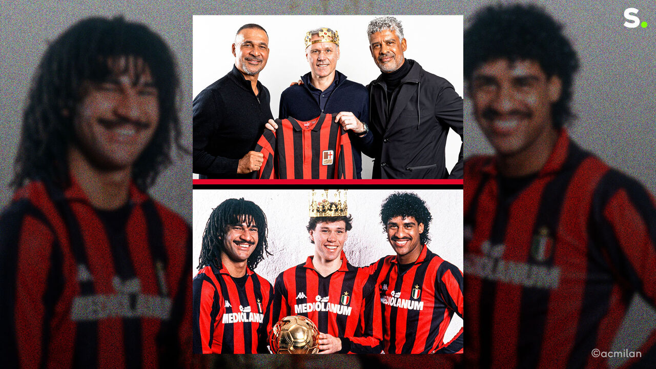 FOTO - Milan huldigt iconische spelers, met het Nederlandse trio ...