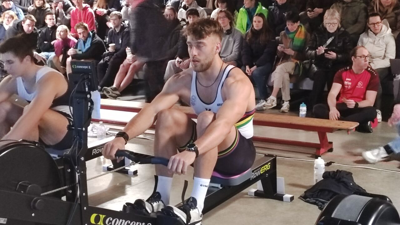 Roeier Ward Lemmelijn grijpt net naast wereldrecord op Vlaamse Roei ...