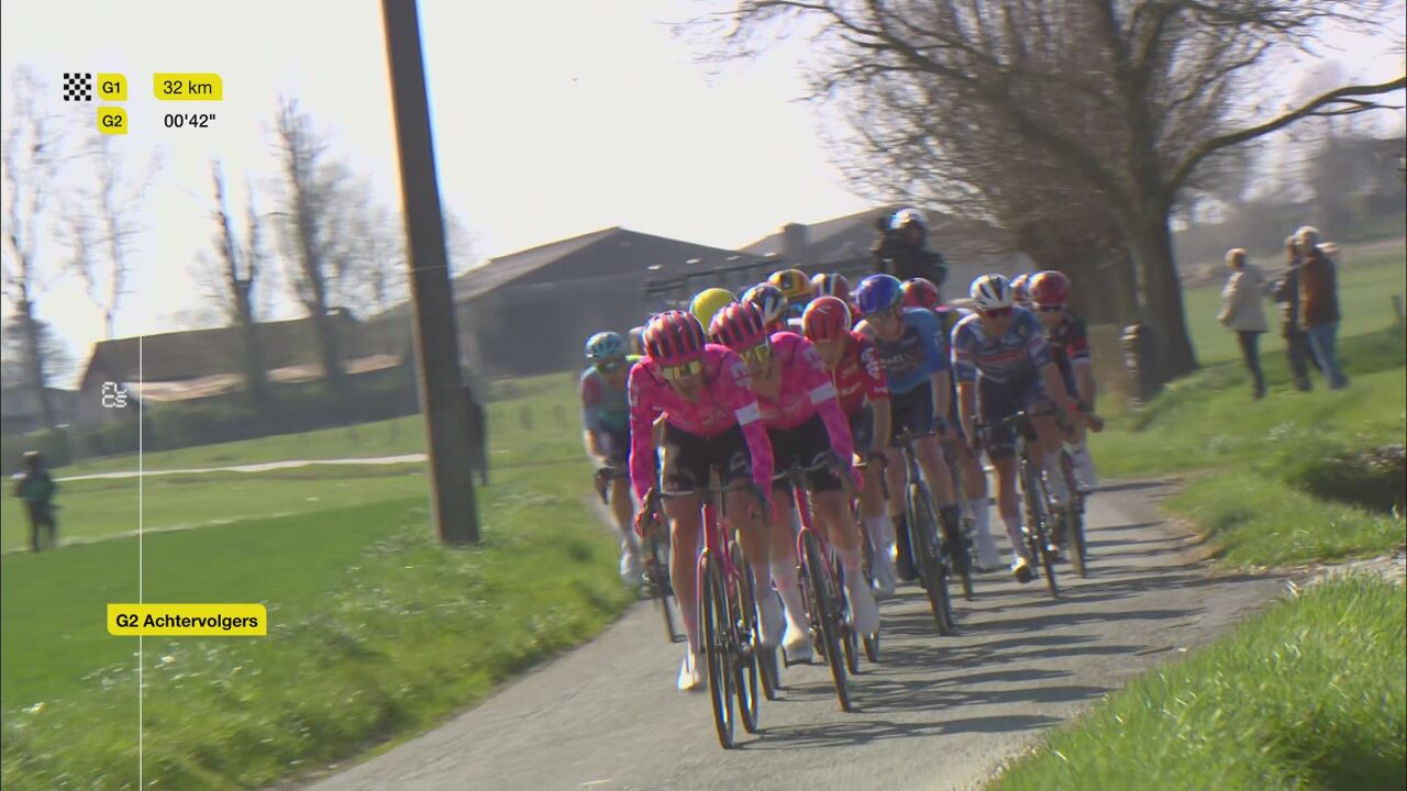 Wat een anticlimax voor Visma-Lease a Bike: Neilson Powless vloert drie bijtjes in de sprint ...