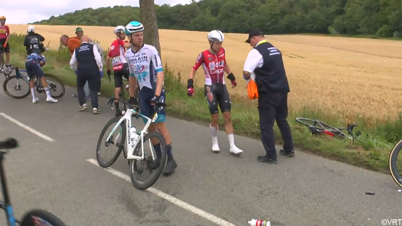 VIDEO - Lennert Van Eetvelt zoekt naar zijn evenwicht na stevige val | sporza