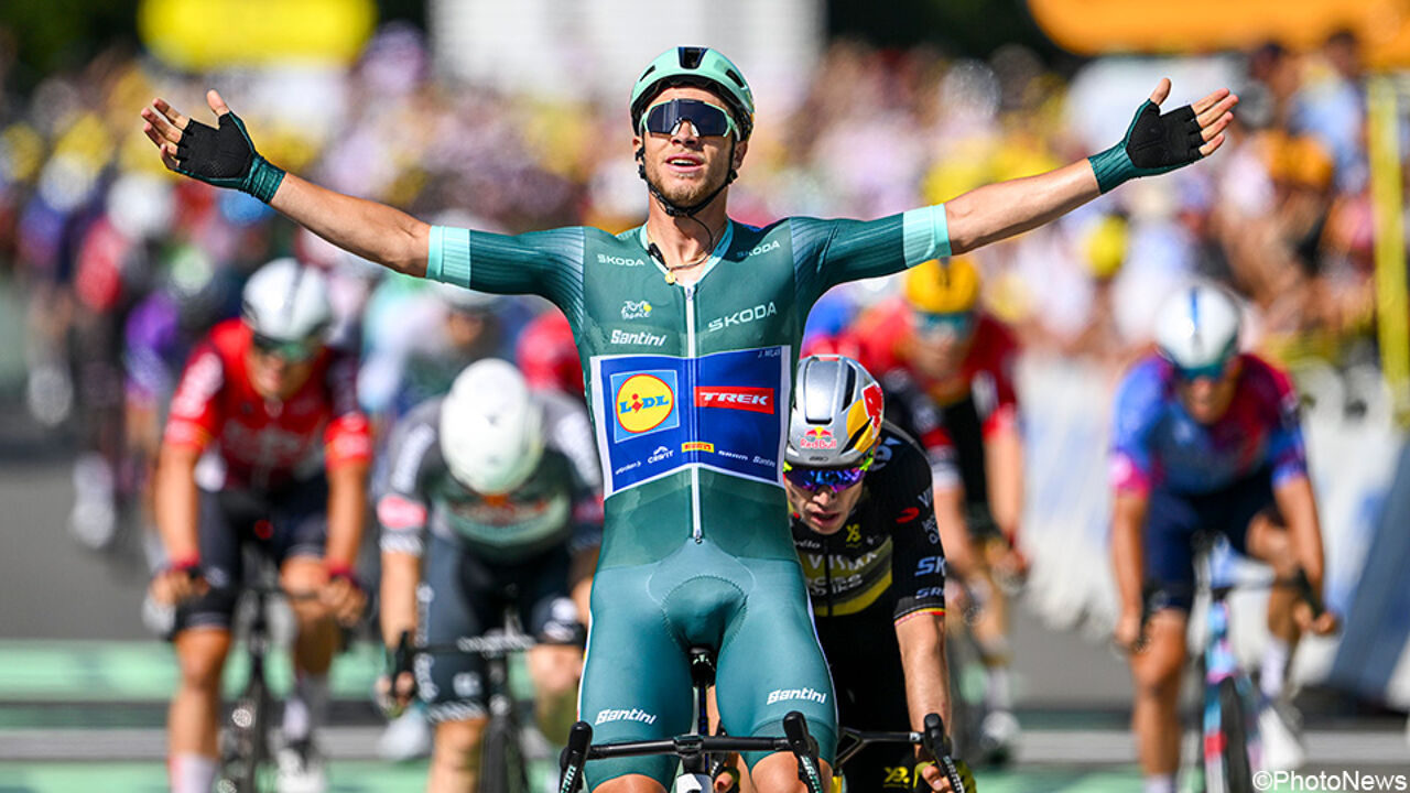 Klassementen na de 8e etappe in de Tour: Jonathan Milan staat nu weer ...
