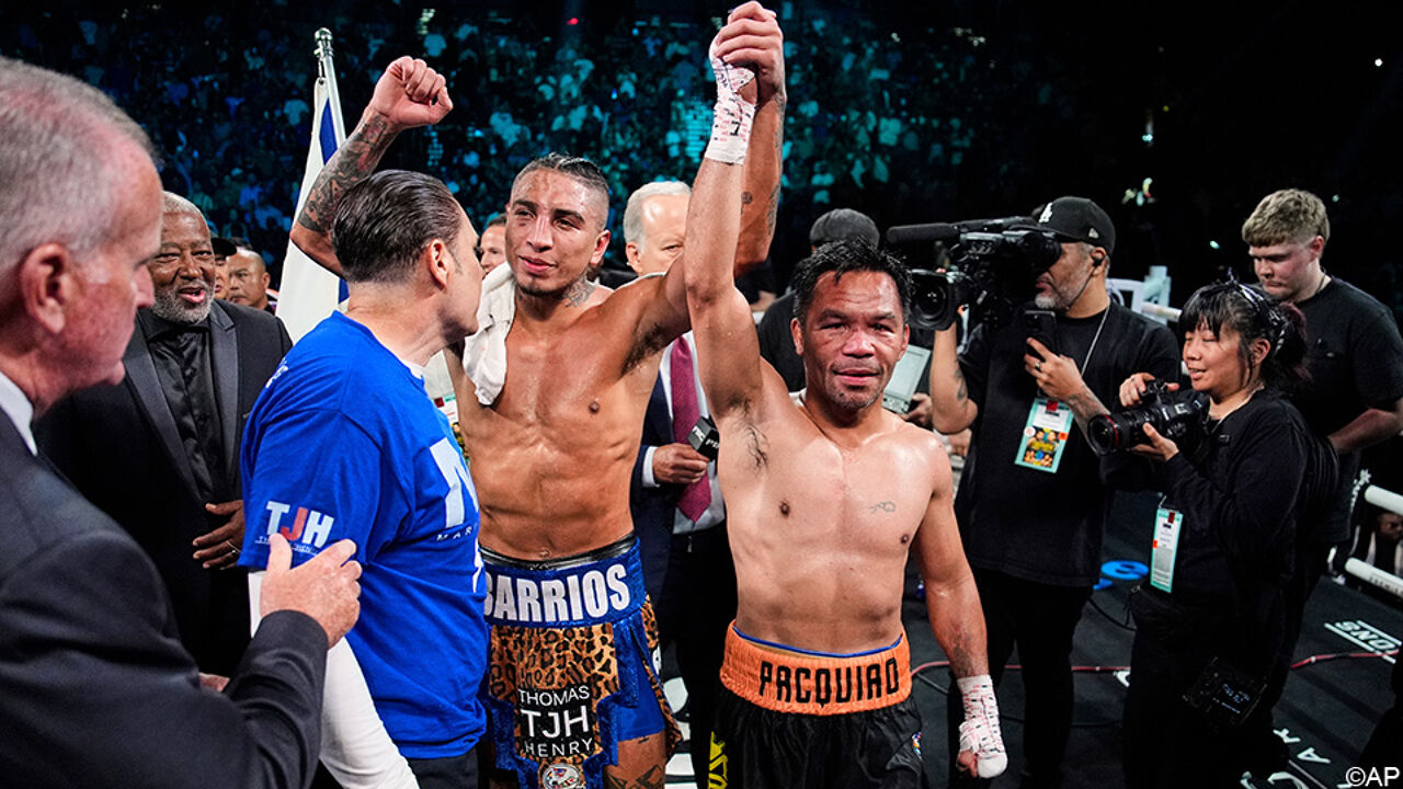 Na 4 jaar op pensioen: Manny Pacquiao (46) houdt wereldkampioen Barrios ...