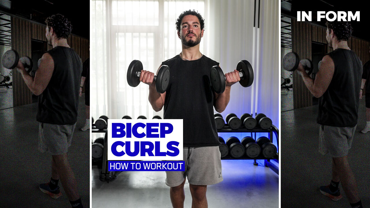 Deze oefening moet jouw armen echt 'on fire' krijgen: "De bicep curl? Dat is werken, hé" | sporza