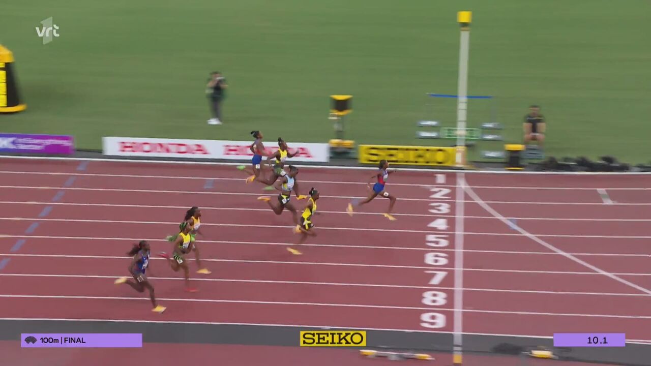 Goud voor Seville en Jefferson-Wooden op de 100 meter bij mannen en ...