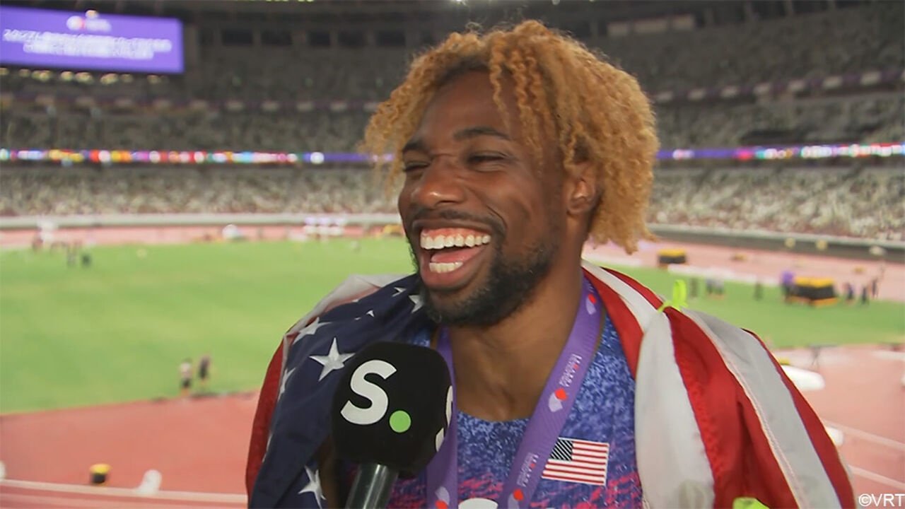 Goedlachse Noah Lyles over Japanse supporters en wereldrecord van Usain ...
