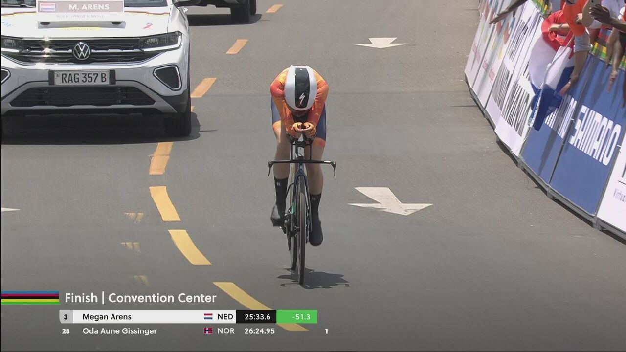 Nederlandse Megan Arens vliegt dankzij sterk slot naar wereldtitel ...