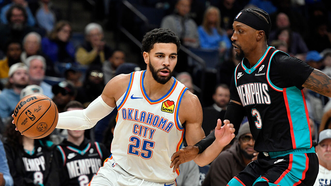 OKC overleeft moeilijke eerste helft in Memphis, dankzij MVP in ...