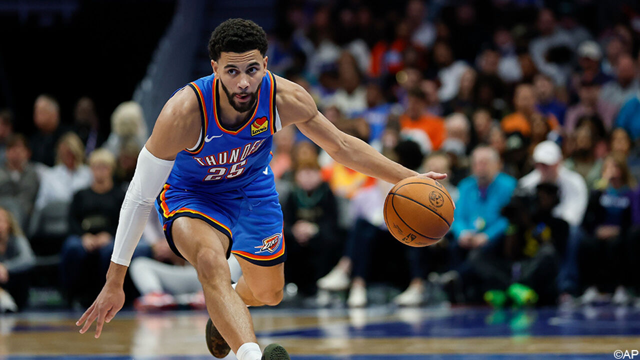 Ajay Mitchell valt uit in 1e quarter met knieblessure, OKC klopt ...