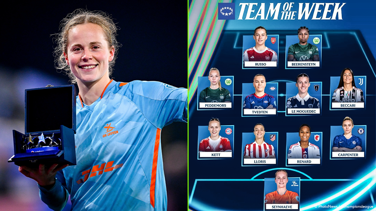 Na MVP nog een bekroning: OHL-doelvrouw Lowiese Seynhaeve pronkt in Elftal van de Week van ...