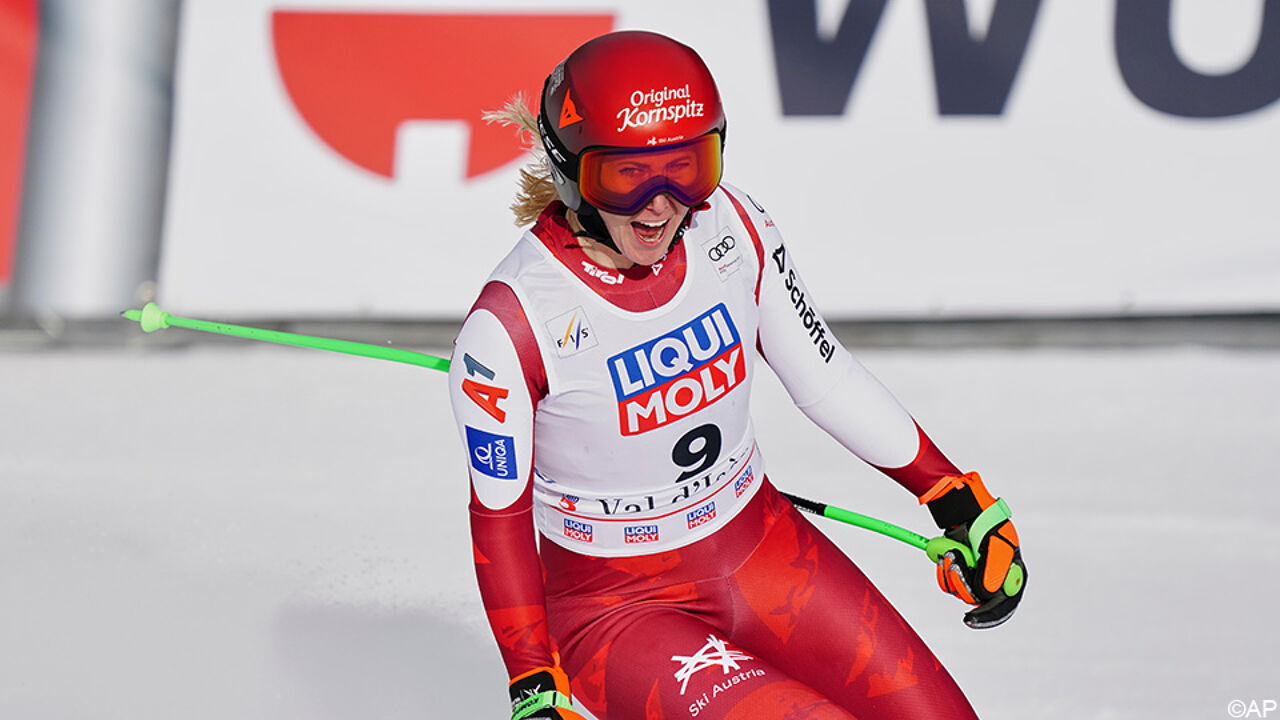 Sofia Goggia boekt eerste seizoenszege in Super-G van Val d'Isère, Sam ...