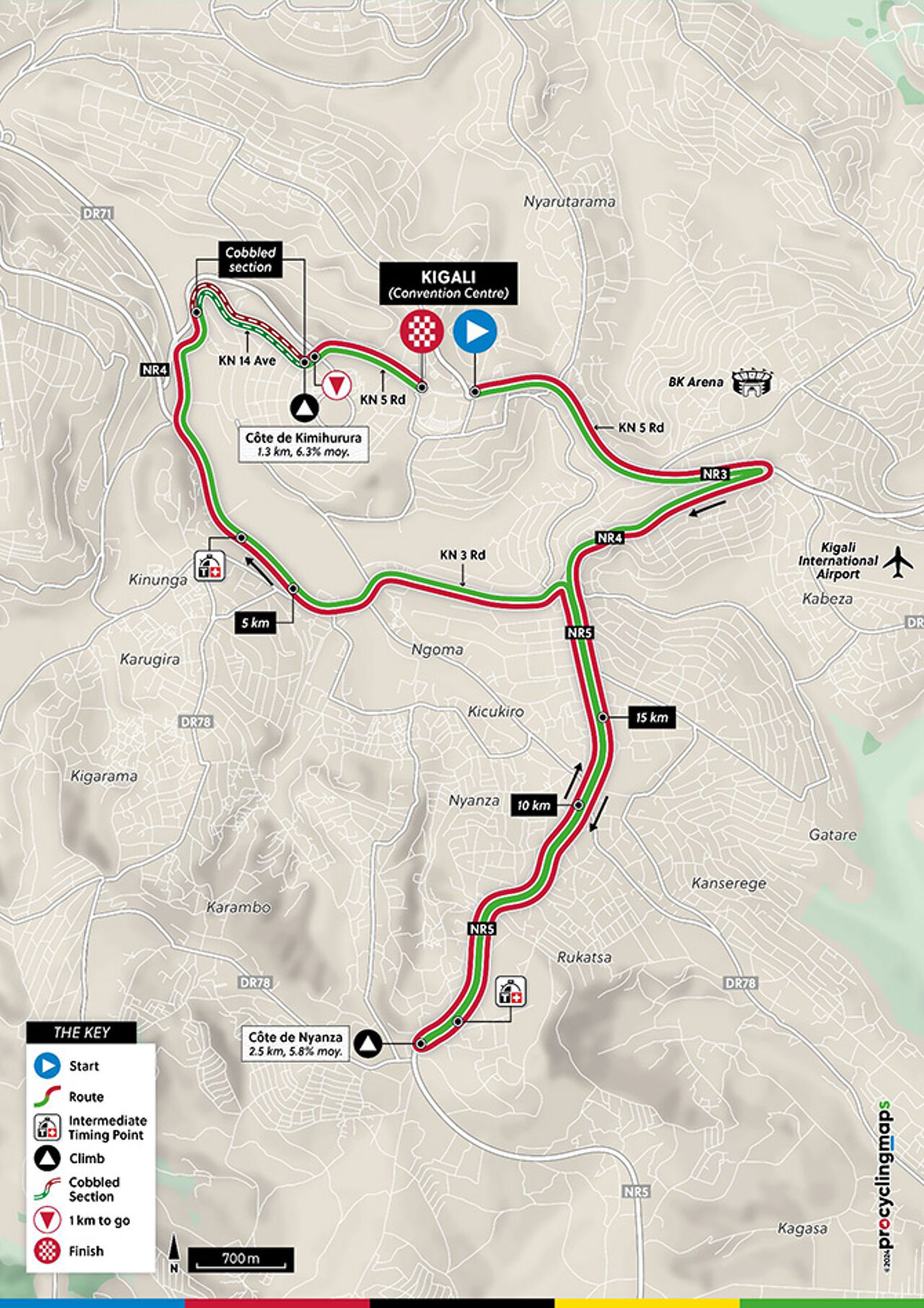 Dit is het parcours van de tijdrit op het WK wielrennen in Rwanda | sporza