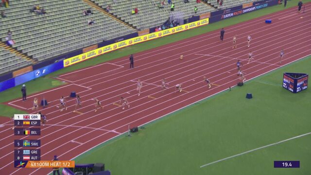 Ook de Belgian Rockets lopen naar finale op 4x100m | sporza
