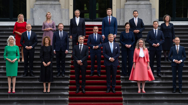Nieuwe Nederlandse regering, onder leiding van premier Dick Schoof ...
