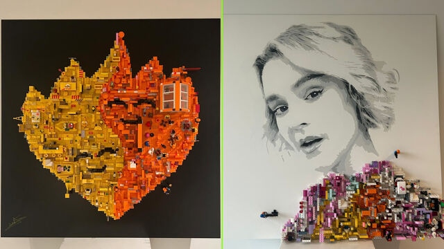 Gent-aanvoerder Sven Kums maakte twee unieke LEGO-kunstwerken voor De ...