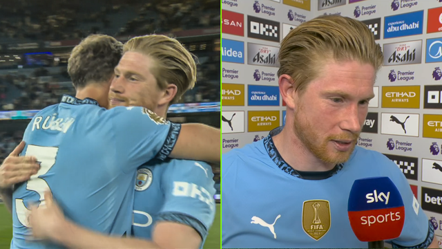 Zag je hem al ooit zo na een zege? Koele Kevin De Bruyne bijt van zich ...