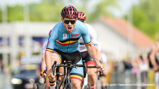 Na winst van Tim Celen sprint Jonas Van de Steene ook nog naar zilver ...