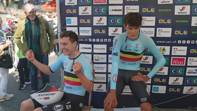 Met amper 1"65: Jonathan Vervenne pakt het tijdritgoud bij de beloften ...