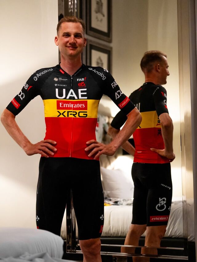 Volledig in het zwart, geel en rood: Tim Wellens pronkt met Belgische ...