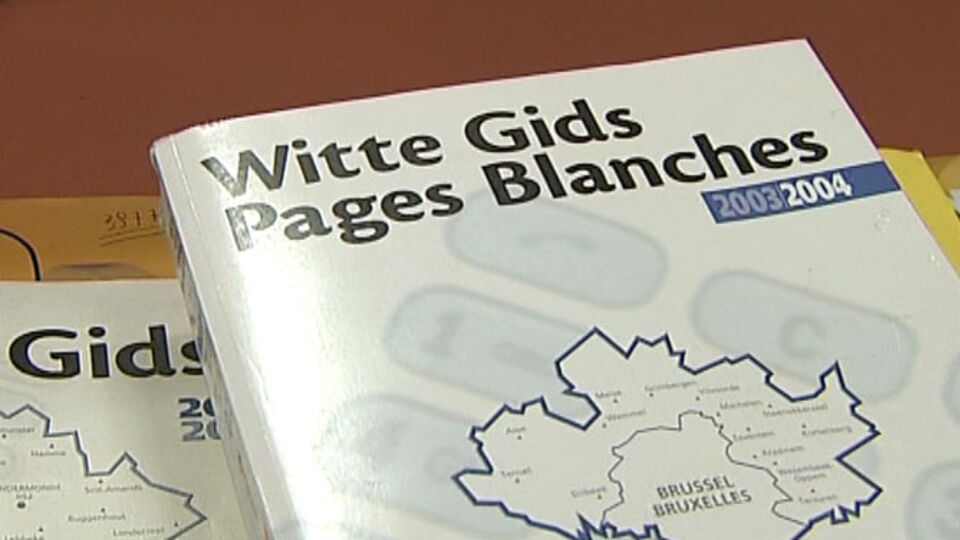 Witte gids niet meer automatisch geleverd | VRT NWS: nieuws
