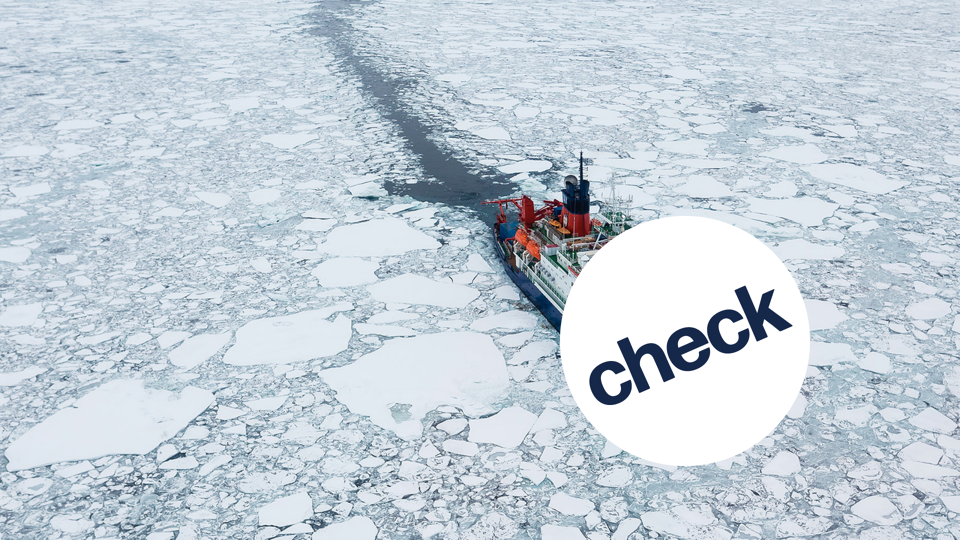 CHECK - Ja, momenteel ligt er evenveel ijs op de Noordpool als in 1989 ...
