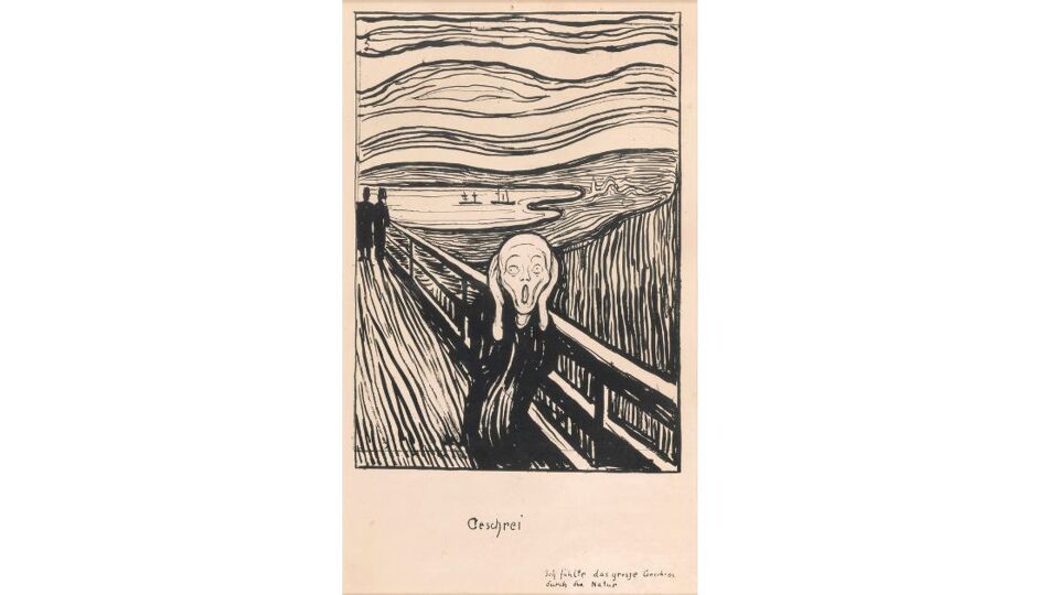 De Reede in Antwerpen toont litho van wereldberoemde "De Schreeuw" van ...