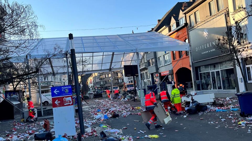 Ninove ruimt afval op na carnaval: "Het was een relatief propere ...
