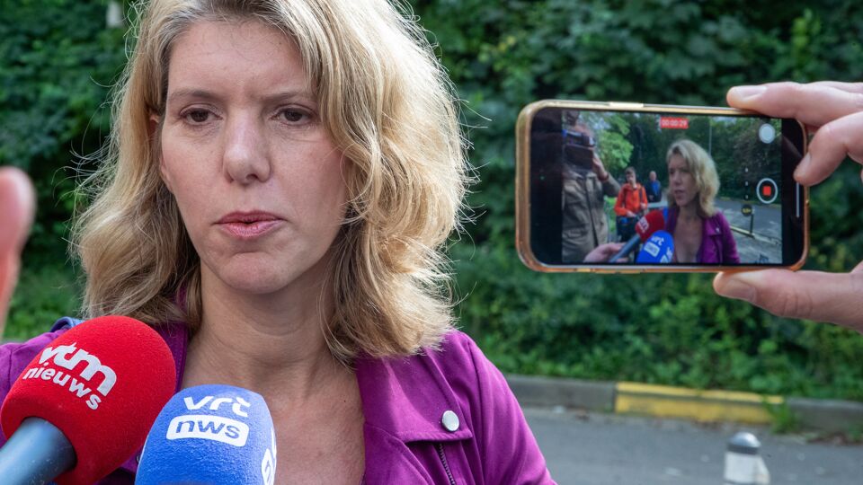 Vlaams Parlementslid Els Ampe en oud-VRT-journalist Peter Verlinden ...