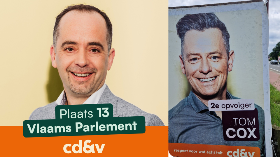 Twee keer Tom Cox op CD&V-lijst in Limburg: “Potentiële kiezers soms een beetje in de war ja ...