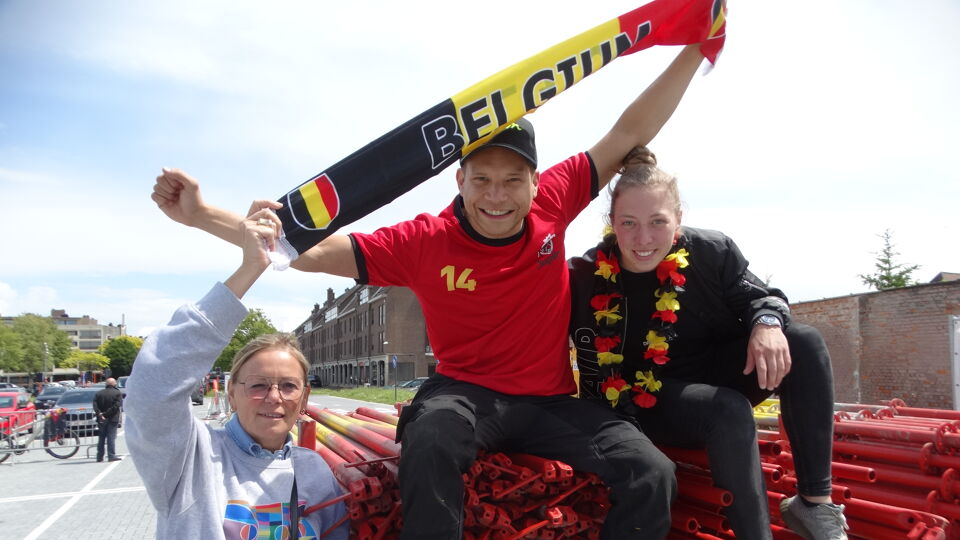 Opbouw van EK fandorp in Sint-Niklaas in volle gang: "We verwachten 10. ...