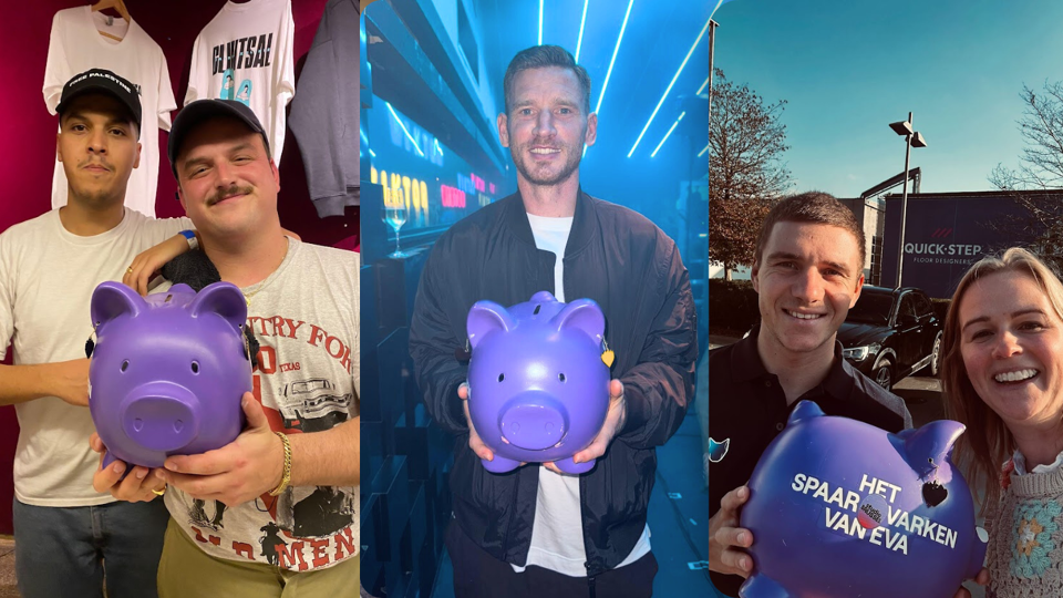 Eva De Roo haalt met spaarvarken 8.124 euro op voor De Warmste Week ...