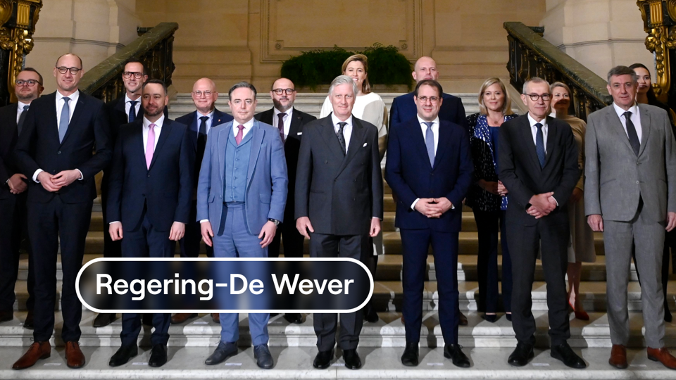 Wie zit in de nieuwe regering? Bekijk hier het overzicht van de ministers | VRT NWS: nieuws
