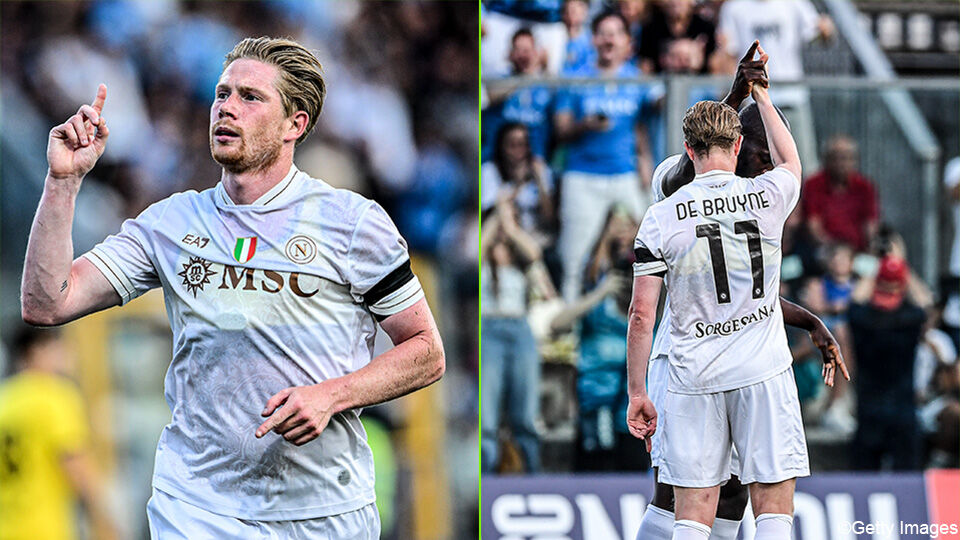 Meteen 2 goals en een assist! Kevin De Bruyne opent zijn Napolitaanse ...